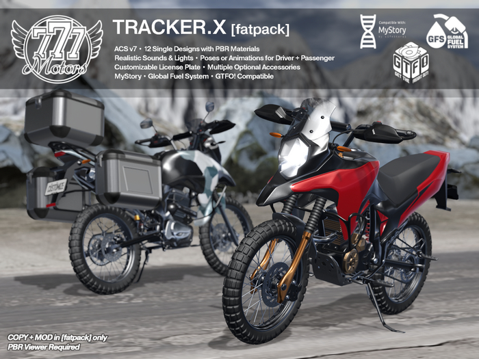 Second Life Marketplace - [777] Tracker.X [fatpack] (Add) - PBR Viewer ...